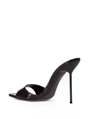 Paris Texas Patent Finish Stiletto Heel Mules