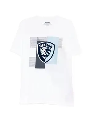 BLAUER. Logo-print Short-sleeve T-shirt