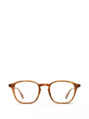Garrett Leight Markus Square-frame Glasses - Brown