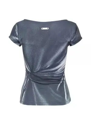 NACHE Pearl-print Scoop Neck T-shirt