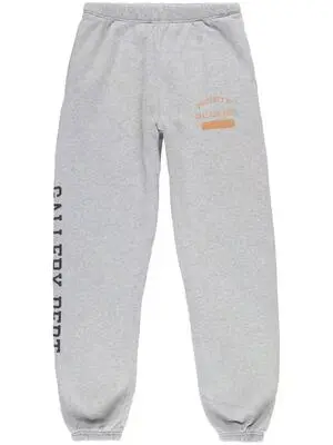 GALLERY DEPT. Logo-print Cotton Track Trousers - Grey