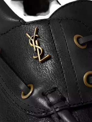 Saint Laurent Les Loafers Bateau In Smooth Leather