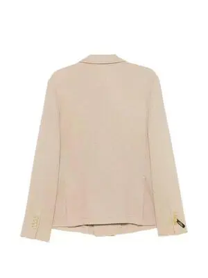 DANIELE ALESSANDRINI Double-breasted Peak-lapel Jacket - Neutrals