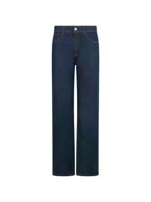 MOORER Straight-leg Trousers - Blue