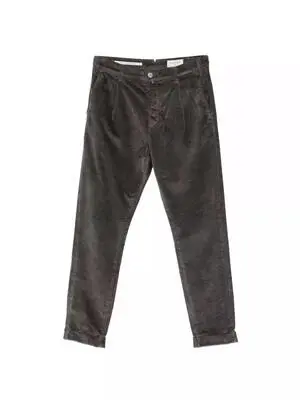 Jacob Cohen Henry Pleated Corduroy Trousers - Grey