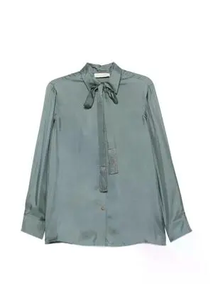 Zimmermann Pussy-bow Collar Shirt With Tassel Detail - Blue