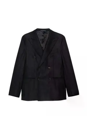 Caruso Double-breasted Peak-lapel Jacket
