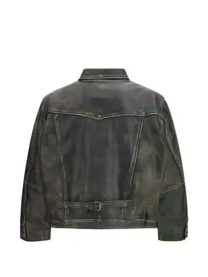 FOUND Distressed Leather Jacket