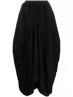 UMA WANG Drape Design Skirt - Black