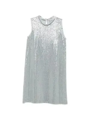 D.exterior Sequin-embellished Sleeveless Dress