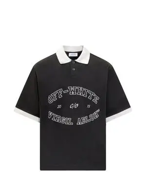 Off-White Logo-detail Polo Shirt - Black