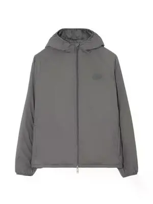 Burberry Nylon Dunwich Hooded Jacket - Grey
