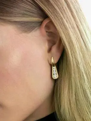 Melissa Kaye Daphne Joy Diamond Earrings - Gold