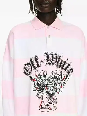 Off-White Long-sleeve Polo Shirt