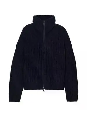 Closed Chunky-knit High-neck Cardigan - Blue
