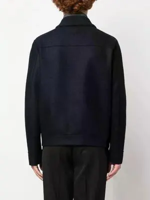 Harris Wharf London Golf Zip-up Wool Jacket