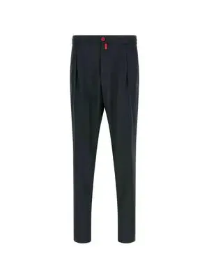 Kiton Pinched-front Tapered Trousers