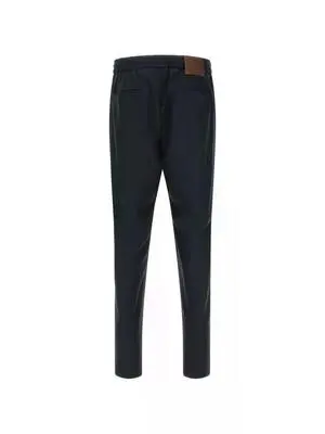 Kiton Pinched-front Tapered Trousers