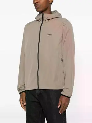 BOSS Hooded Logo-print Jacket