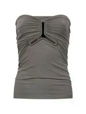 Rick Owens Cut-out Ruched Top