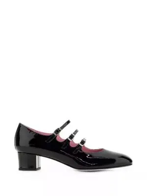 CAREL Leather Kina Pumps - Black