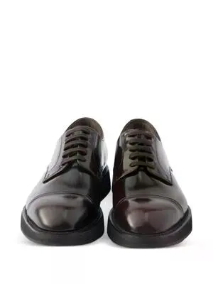 Prada Brushed Leather Lace-up Shoes