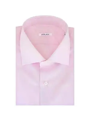 FRAY Riva Spread-collar Cotton Shirt - Pink