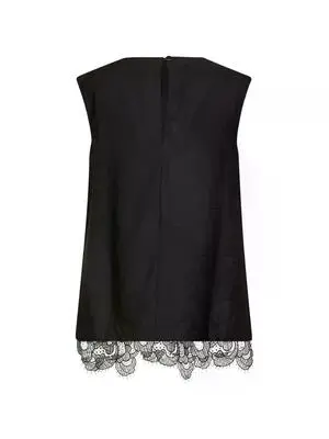 Studio Nicholson Scalloped Lace-insert Blouse