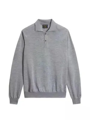Woolrich Virgin Wool Polo Sweater - Grey