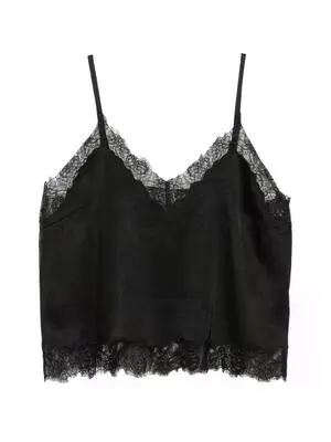 Citizens Of Humanity Lace-trim Camisole Top - Black