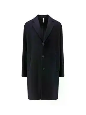 HEVO Cassano Single-breasted Coat - Blue