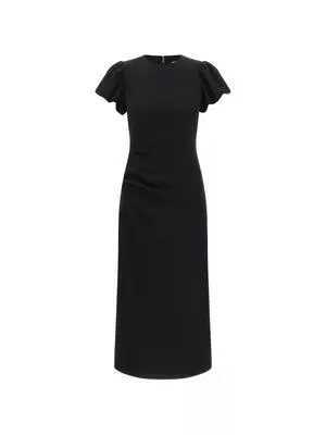 ROTATE BY BIRGER CHRISTENSEN Draped Puff-sleeve Dress