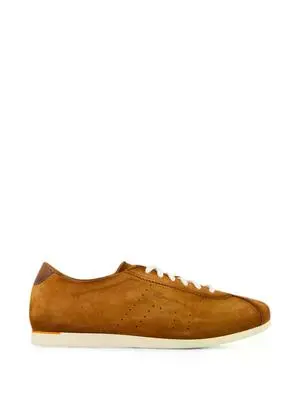 Santoni Suede Low-top Sneakers - Brown