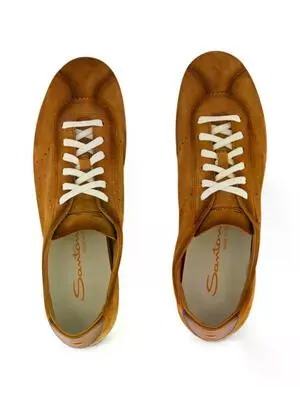 Santoni Suede Low-top Sneakers