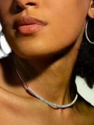 MATTIA CIELO Rugiada Diamond Hoop Earrings