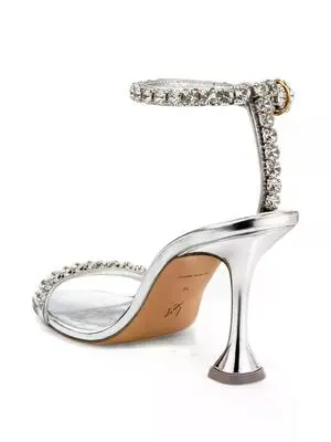Amina Muaddi Gigi Crystal-embellished Sandals