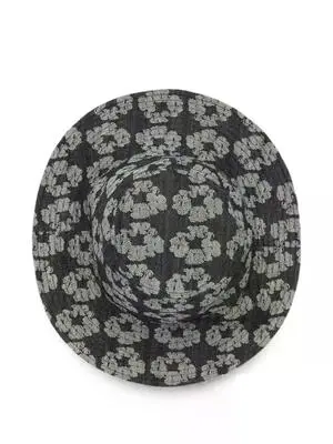 DENIM TEARS Wreath Jacquard Bucket Hat - Black