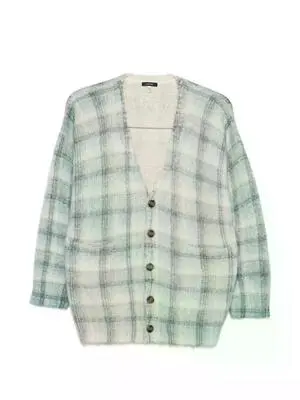 R13 Plaid-pattern Cardigan - Neutrals