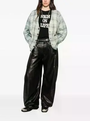 R13 Plaid-pattern Cardigan