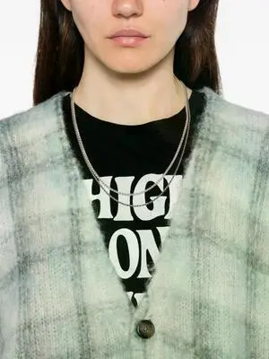 R13 Plaid-pattern Cardigan