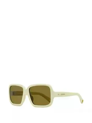 Jacquemus Cabana Oversized Square-frame Sunglasses - Neutrals