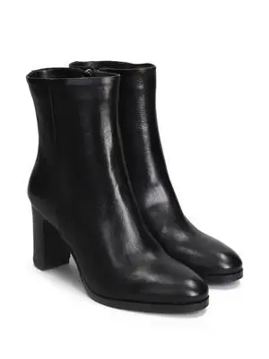 JULIE DEE Side-zip Ankle Boots - Black