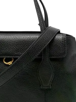 GIANNI CHIARINI Vicky Pebbled Leather Tote Bag - Black