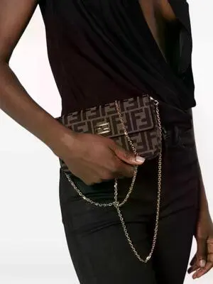 Fendi Baguette Ff-motif Clutch Bag