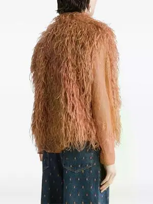FORTE_FORTE Mongolian Shaggy-texture Sleeveless Jacket