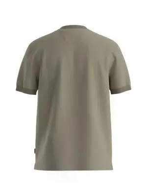 BOSS Ribbed-trim Wool T-shirt