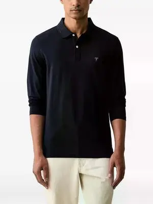 Guess Logo Patch Polo - Blue
