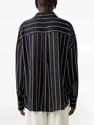 Guess Vertical-stripe Shirt - Black