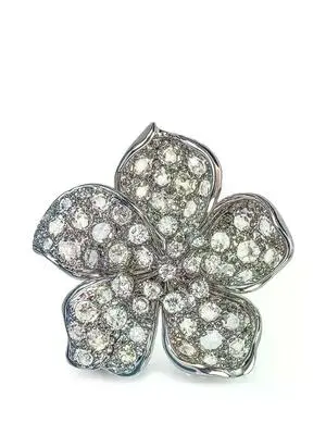 STEFERE Flower Diamond Ring - Silver