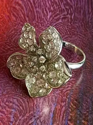 STEFERE Flower Diamond Ring
